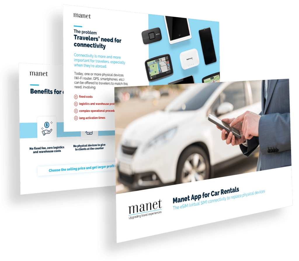 Manet connectivity and services for car rental customers - Manet Mobile